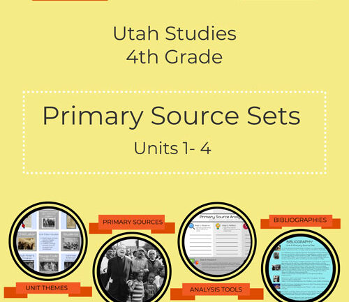 History Makers: Utah Studies 4th Grade Primary Source Set | Analytic Orange